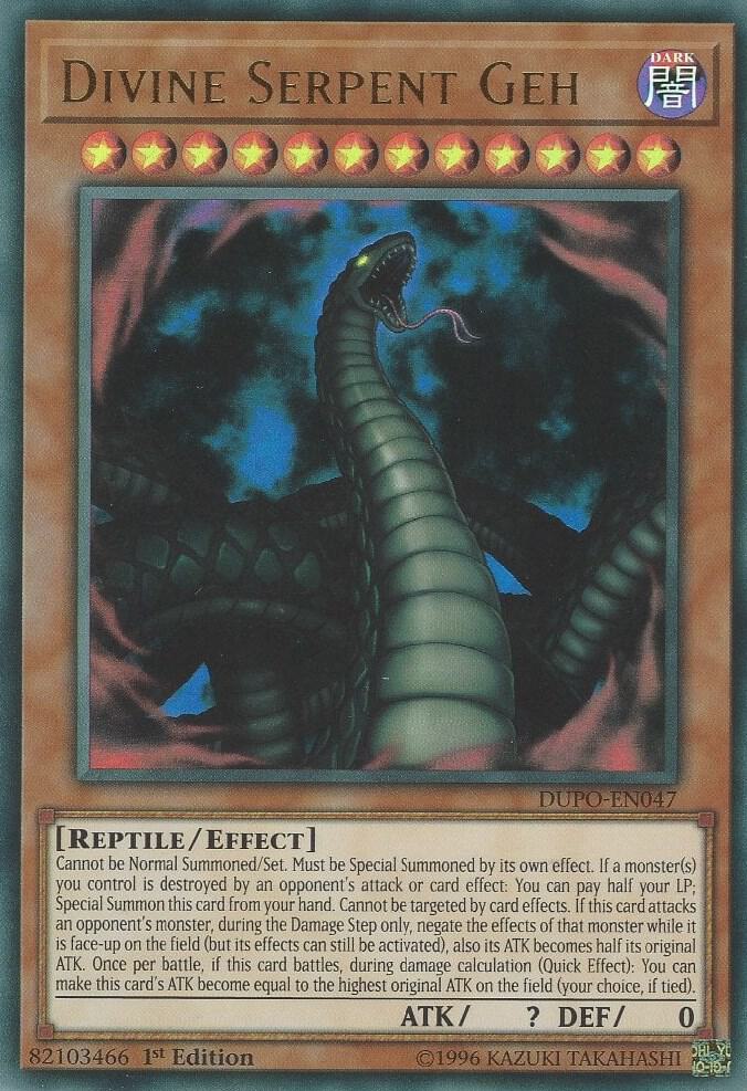 Divine Serpent Geh - Duel Power - YuGiOh