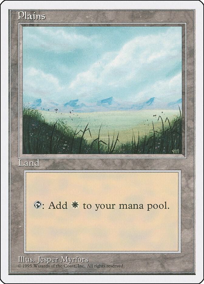 Plains (A) - Fourth Edition - Magic: The Gathering - TCGplayer.com