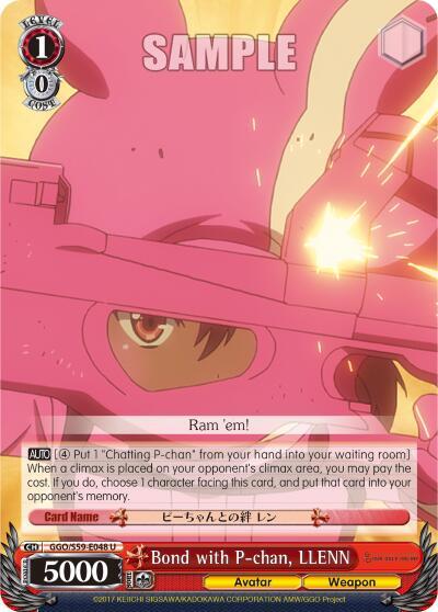 Bond with P-chan, LLENN - SAO Alternative–Gun Gale Online - Weiss ...