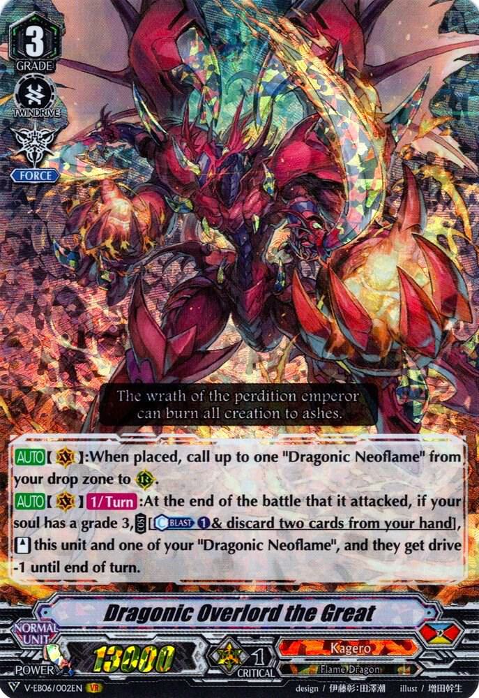 Dragonic Overlord the Great - V-EB06: Light of Salvation, Logic of ...