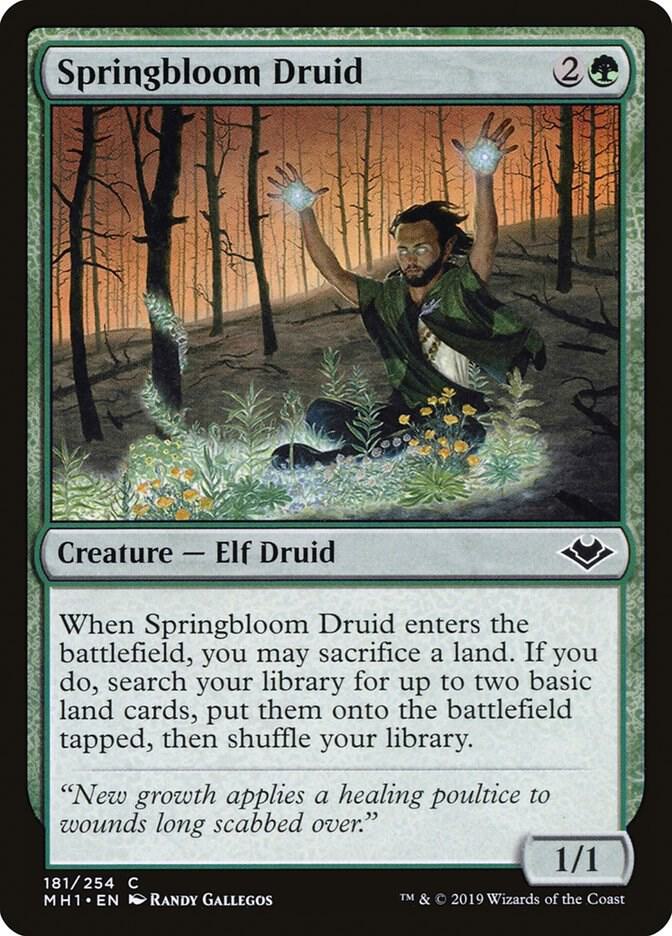 Springbloom Druid - Modern Horizons - Magic: The Gathering - TCGplayer.com