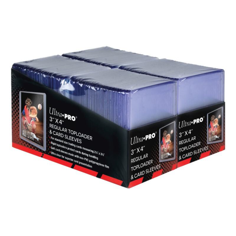 3" x 4" Clear Regular Toploaders and Card Sleeves (200-Count) - Ultra ...