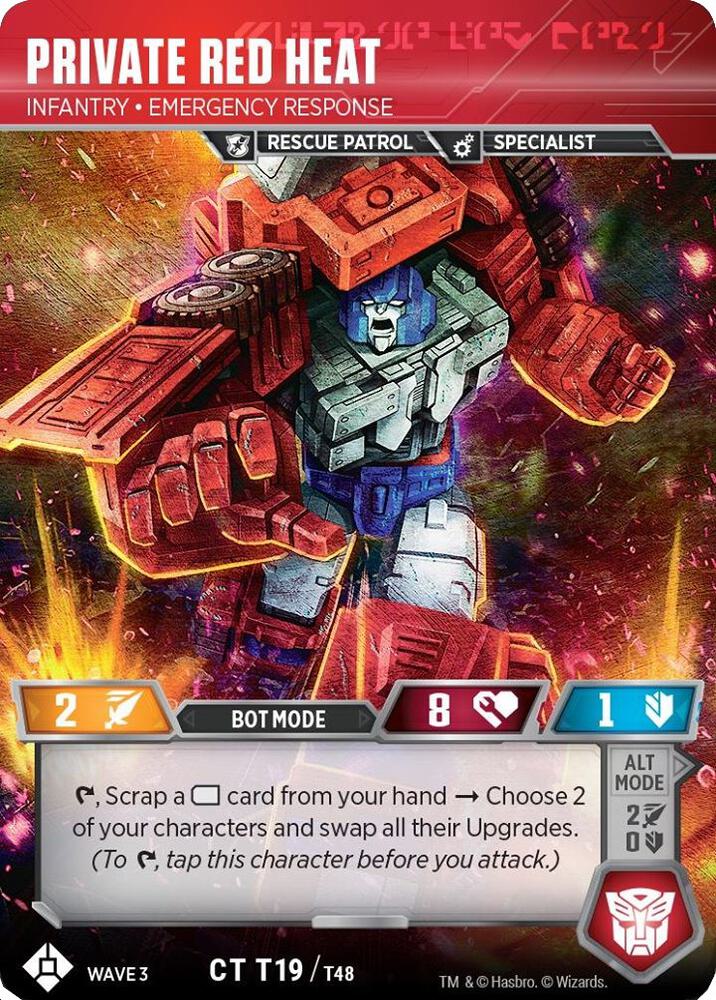 Private Red Heat - Infantry Emergency Response - War for Cybertron ...
