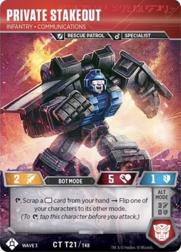 Private Stakeout - Infantry Communications - War for Cybertron: Siege I ...