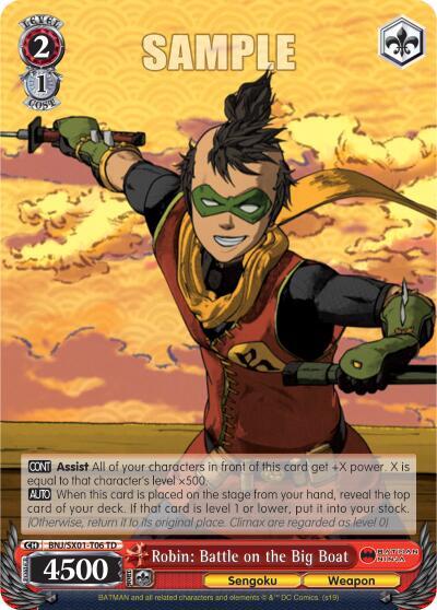 Robin: Battle on the Big Boat - Batman Ninja - Weiss Schwarz ...