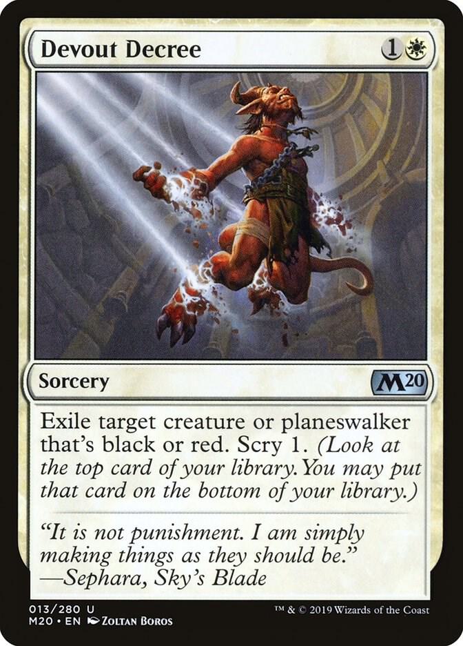 Devout Decree - Core Set 2020 - Magic: The Gathering - TCGplayer.com