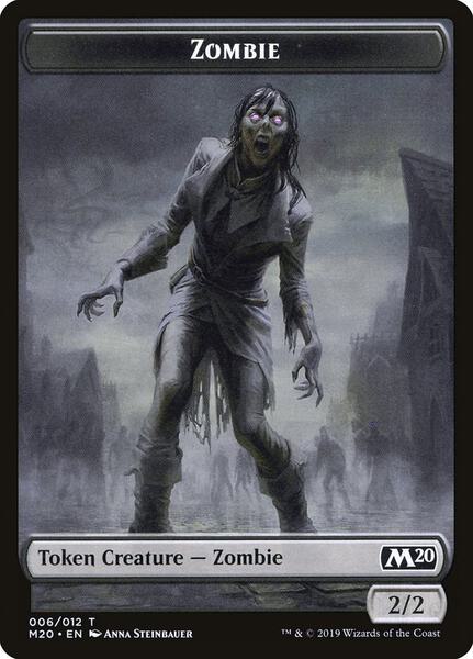 Zombie Token - Core Set 2020 - Magic: The Gathering