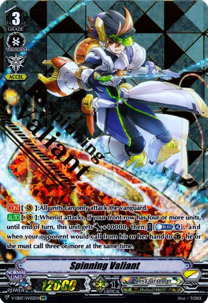 Spinning Valiant (SVR) - V-EB07: The Heroic Evolution - Cardfight Vanguard - TCGplayer.com