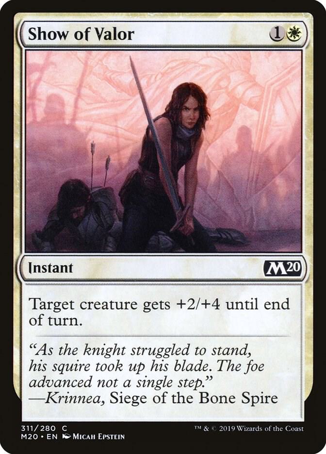 Show of Valor - Core Set 2020 - Magic: The Gathering - TCGplayer.com