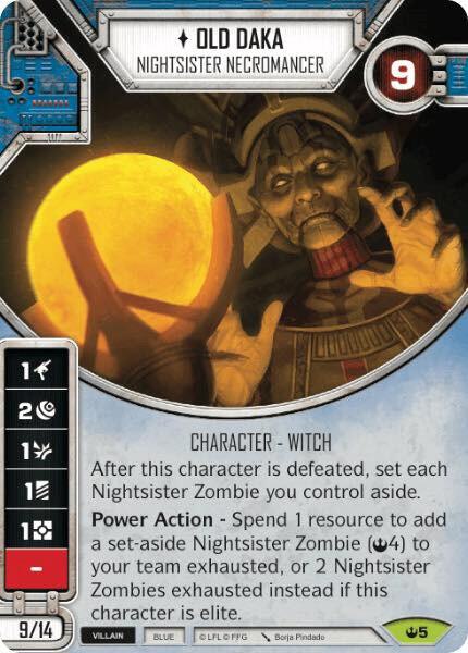 Old Daka - Nightsister Necromancer - Spark of Hope - Star Wars: Destiny ...