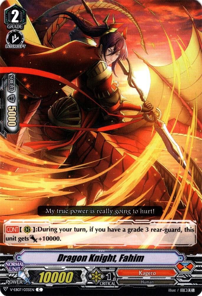 Dragon Knight, Fahim - V-EB07: The Heroic Evolution - Cardfight Vanguard - TCGplayer.com
