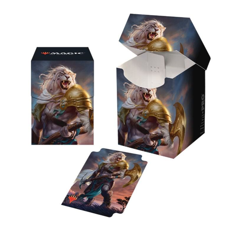 Core Set 2020 PRO-100+ Deck Box V1 - Ajani, Strength of the Pride ...
