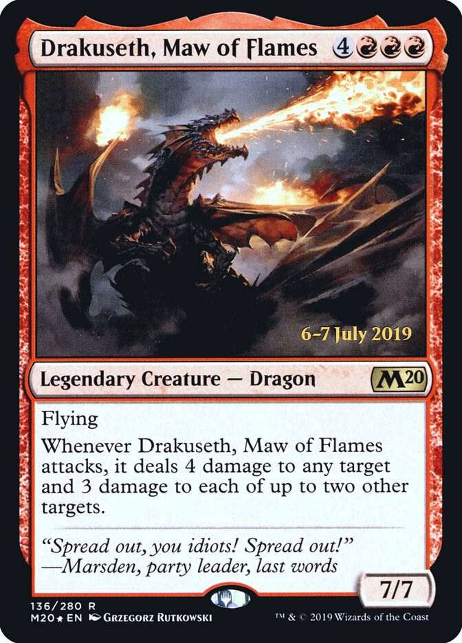 Drakuseth, Maw of Flames (M20) - Prerelease Cards - Magic: The ...