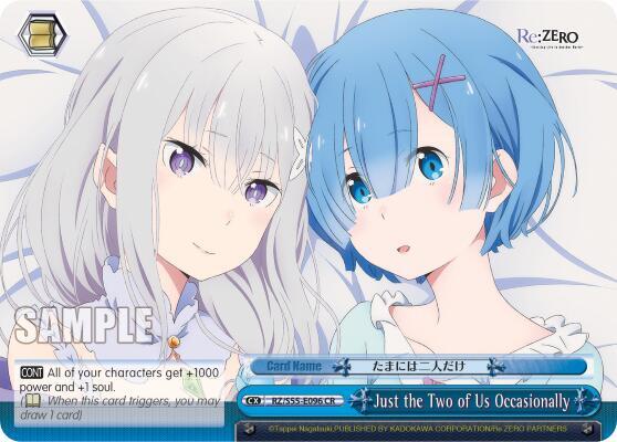 Just the Two of Us Occasionally - Re:ZERO Vol.2 - Weiss Schwarz ...