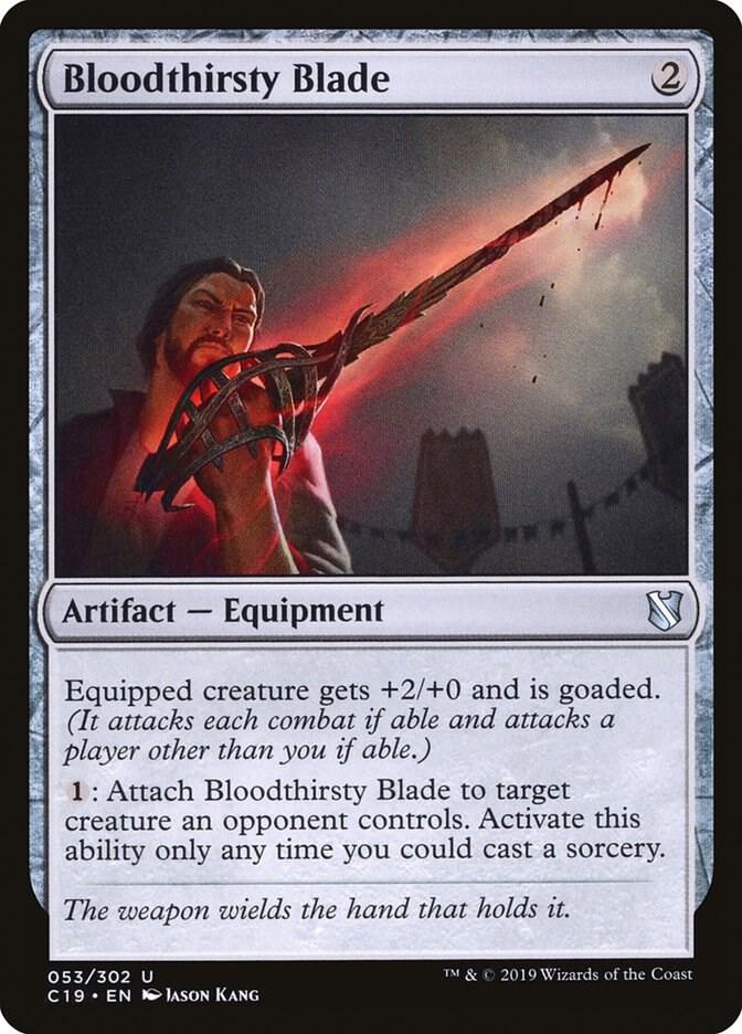 Bloodthirsty Blade - Commander 2019 - Magic: The Gathering - TCGplayer.com