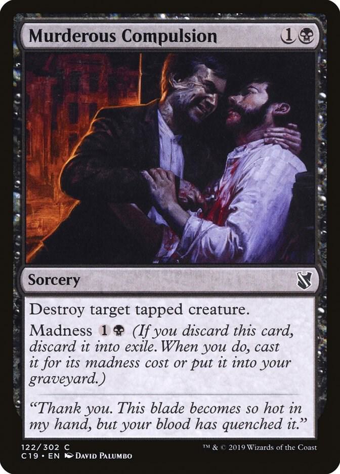 Murderous Compulsion - Commander 2019 - Magic: The Gathering ...
