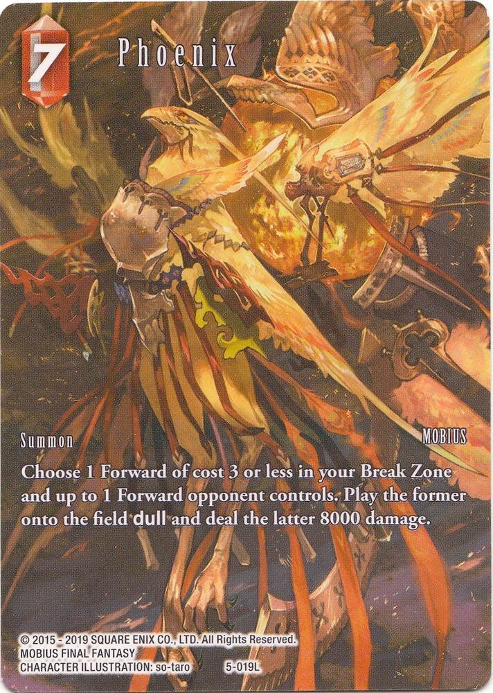 Phoenix - 5-019L (Full Art) - Deck Exclusive Cards - Final Fantasy TCG ...