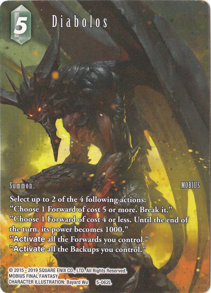 Diabolos - 5-062L (Full Art) - Deck Exclusive Cards - Final Fantasy TCG ...