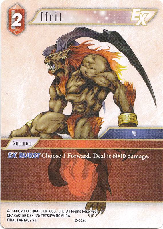 Ifrit EX - 2-002C - Deck Exclusive Cards - Final Fantasy TCG ...