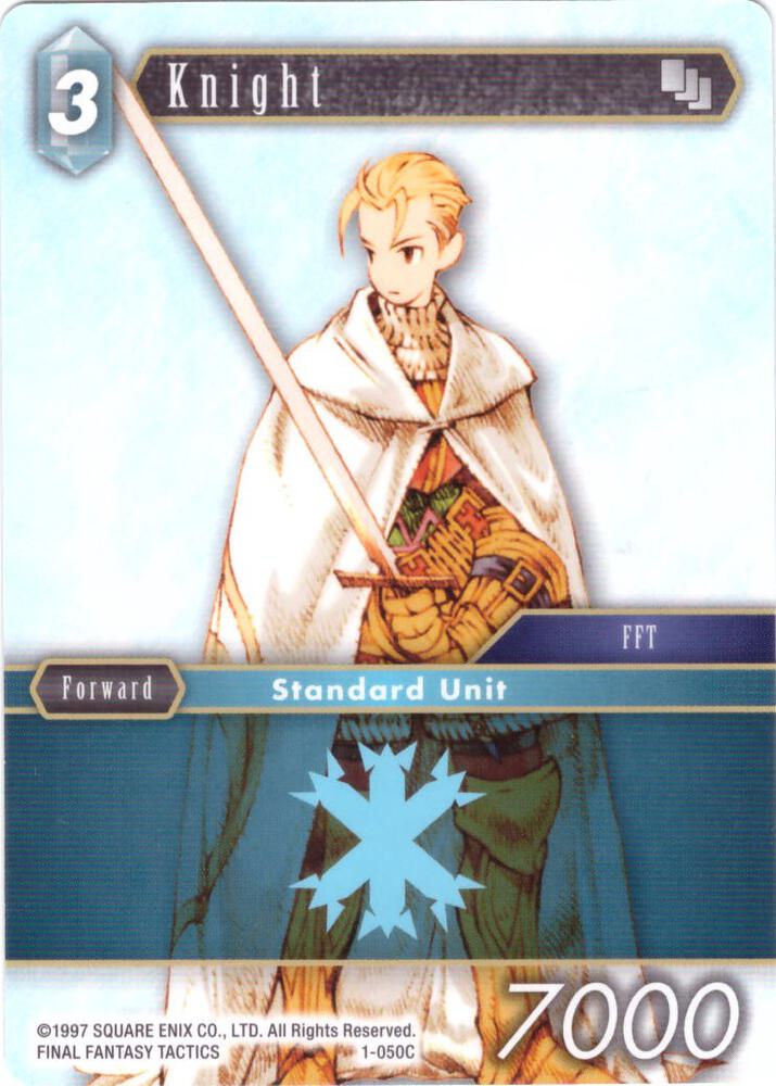 Knight (Male Unit) - 1-050C - Deck Exclusive Cards - Final Fantasy TCG ...