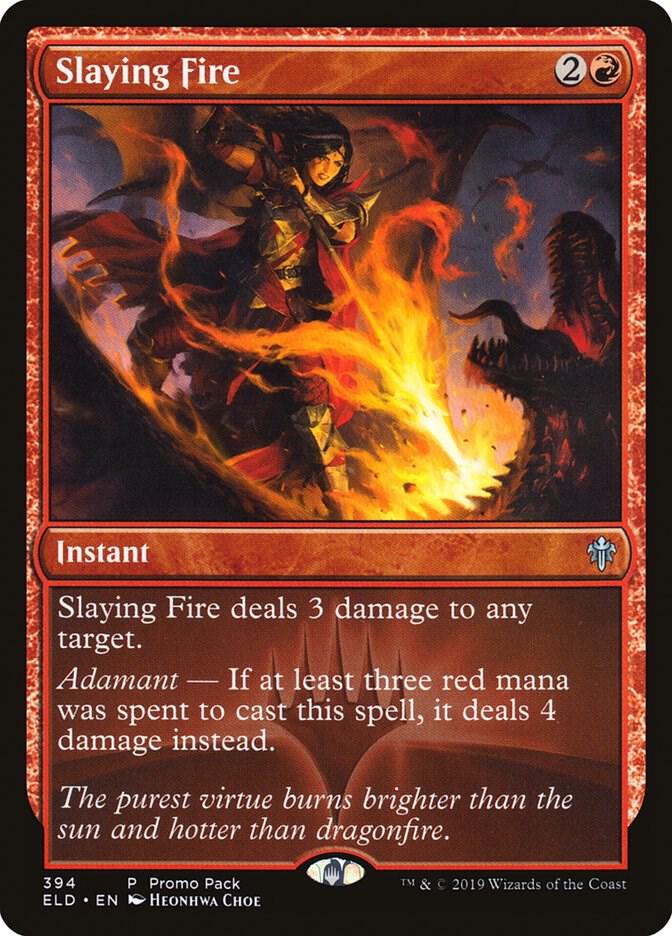 Slaying Fire - Promo Pack: Throne of Eldraine - Magic: The Gathering ...