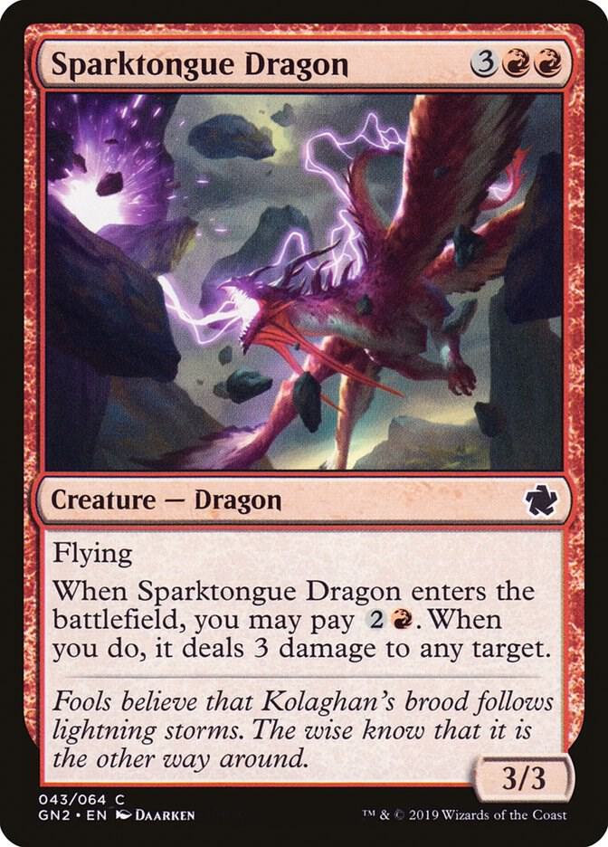 Sparktongue Dragon - Magic Game Night 2019 - Magic: The Gathering ...
