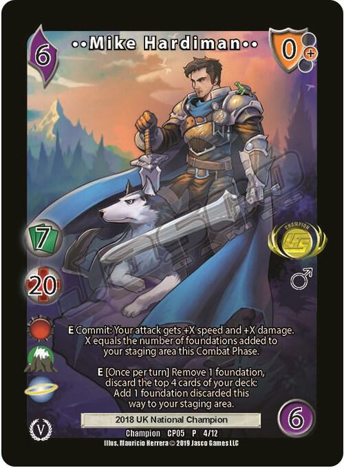 Mike Hardiman (Champion Batch V Promo) - UniVersus Promos - UniVersus