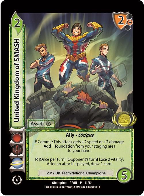 United Kindom of SMASH (Champion Batch V Promo) - UniVersus Promos ...