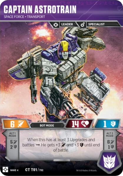 Captain Astrotrain - Space Force Transport - War for Cybertron: Siege ...