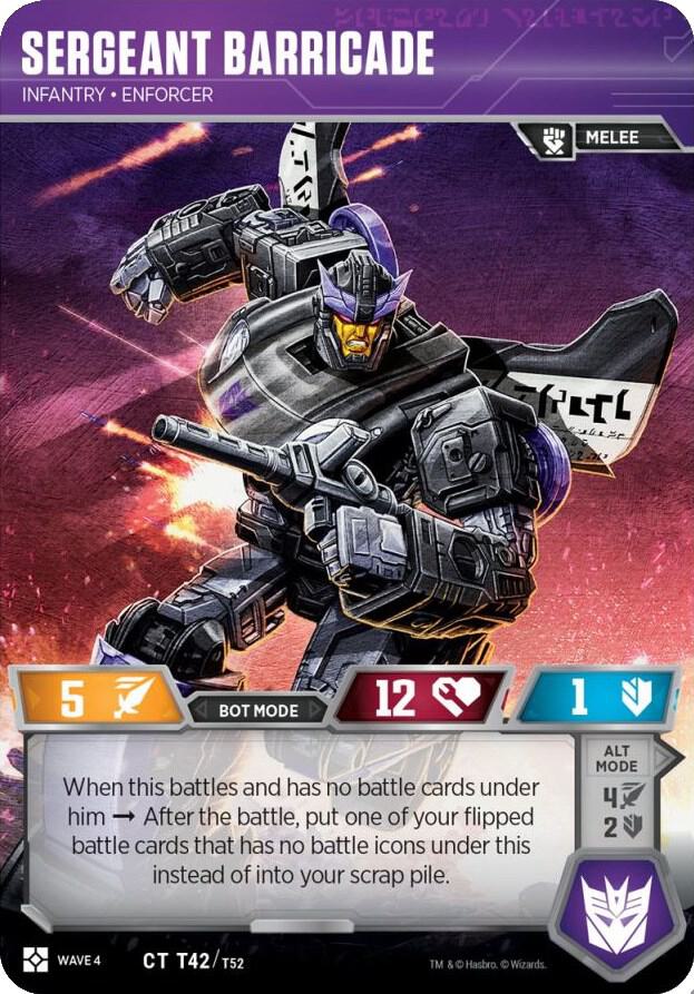 Sergeant Barricade - Infantry Enforcer - War for Cybertron: Siege II ...