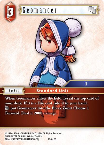 Geomancer (Refia) - Opus X - Final Fantasy TCG - TCGplayer.com
