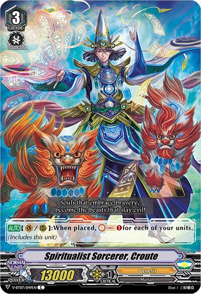 Spiritualist Sorcerer, Croute - V-BT07: Infinideity Cradle - Cardfight Vanguard