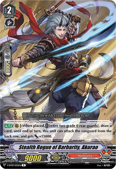 Stealth Rogue of Barbarity, Akurao - V-BT07: Infinideity Cradle ...