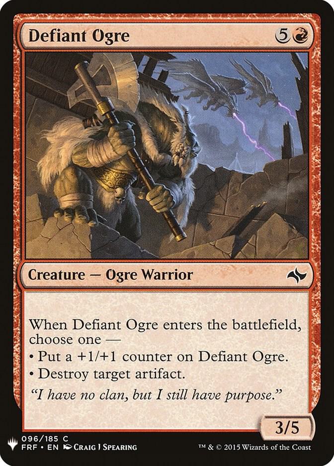 Defiant Ogre - The List Reprints - Magic: The Gathering - TCGplayer.com