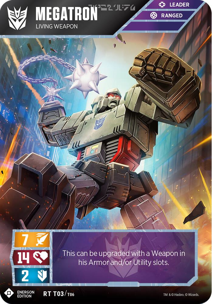 Megatron - Living Weapon (Energon Edition) - Wave 1 - Transformers TCG ...