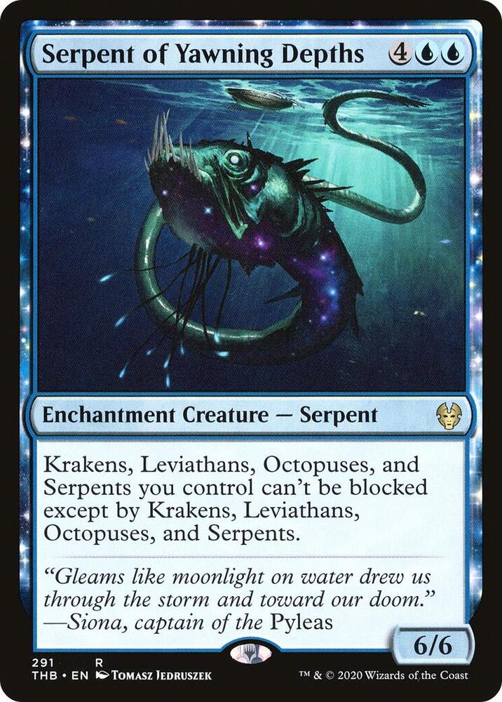 Serpent of Yawning Depths - Theros Beyond Death - Magic: The Gathering ...
