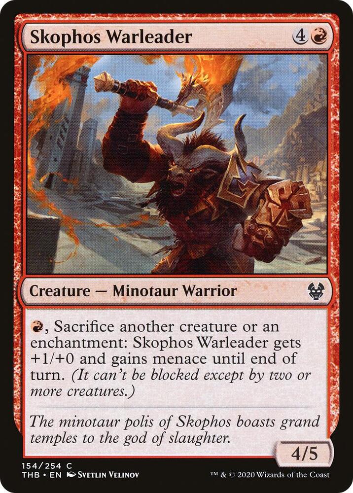Skophos Warleader - Theros Beyond Death - Magic: The Gathering ...
