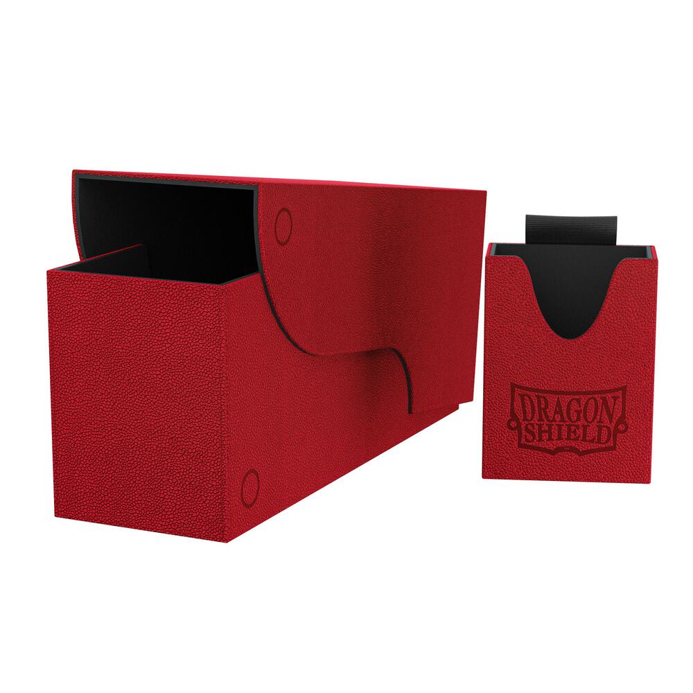 Dragon Shield Nest+ 300 Deck Box - Red/Black (Holds 300+) - Dragon ...