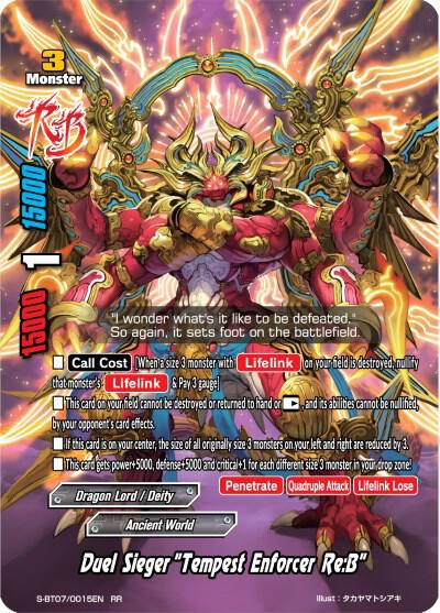 Duel Sieger "Tempest Enforcer Re:B" - Perfected Time Ruler - Future ...