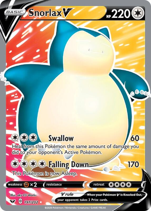 Snorlax V (Full Art) - SWSH01: Sword & Shield Base Set - Pokemon ...