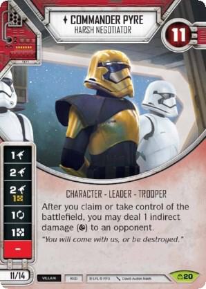 Commander Pyre - Harsh Negotiator (Card Only) - Covert Missions - Star ...