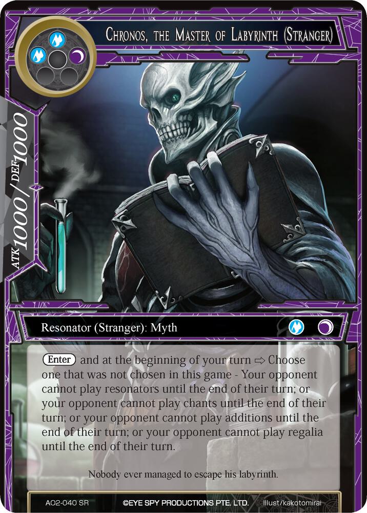 Chronos, the Master of Labyrinth (Stranger) - Alice Origin II - Force ...