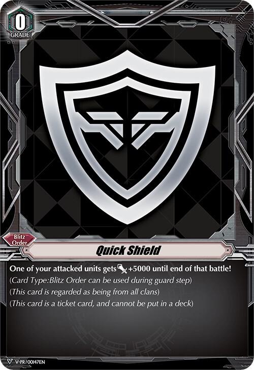 Quick Shield - V Promo Cards - Cardfight Vanguard
