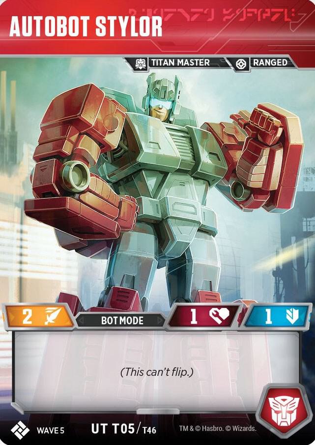 Autobot Stylor - Titan Masters Attack - Transformers TCG