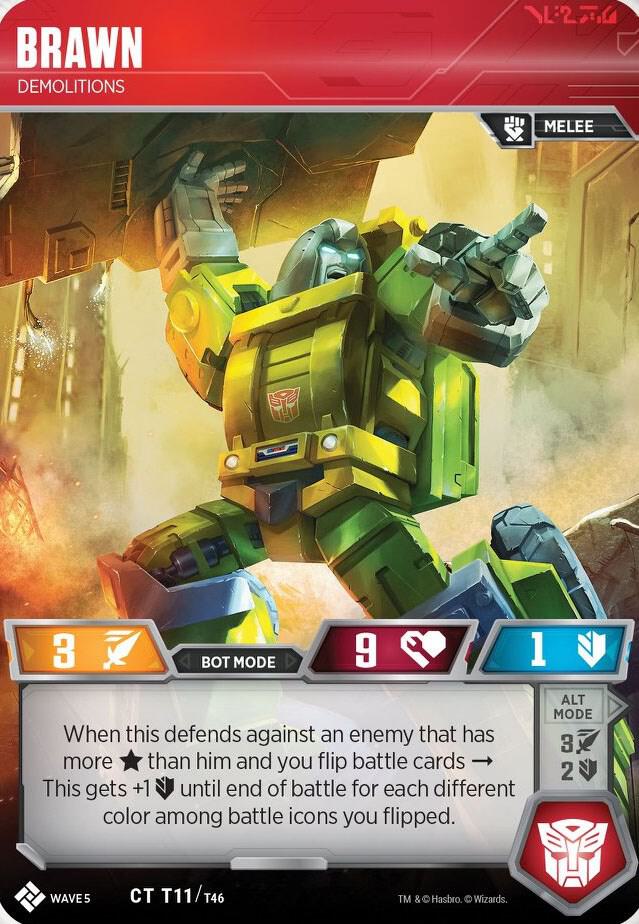 Brawn - Demolitions - Titan Masters Attack - Transformers TCG