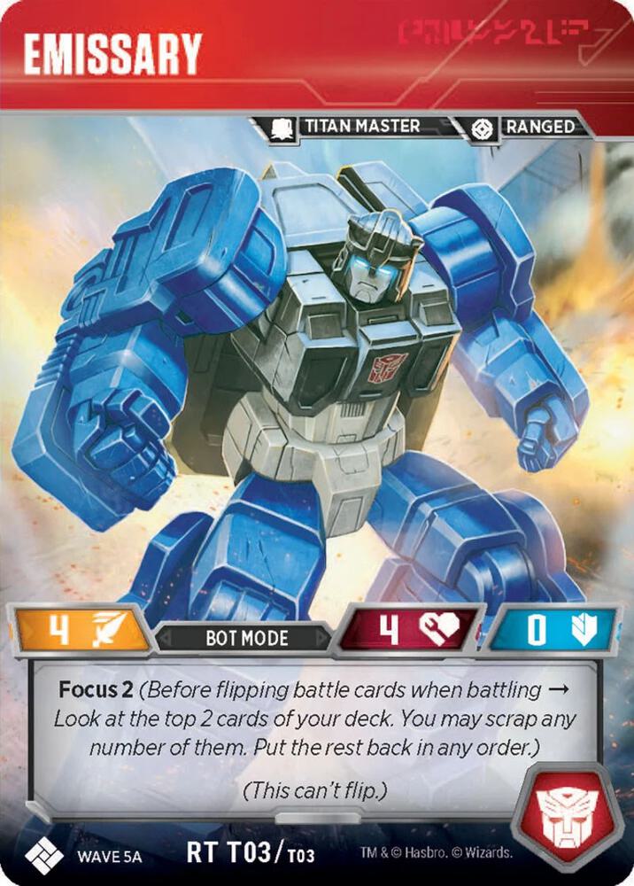 Emissary (Fortress Maximus Titan Pack) - Titan Masters Attack - Transformers TCG - TCGplayer.com