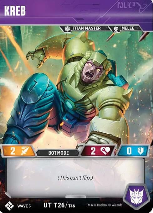 Kreb - Titan Masters Attack - Transformers TCG