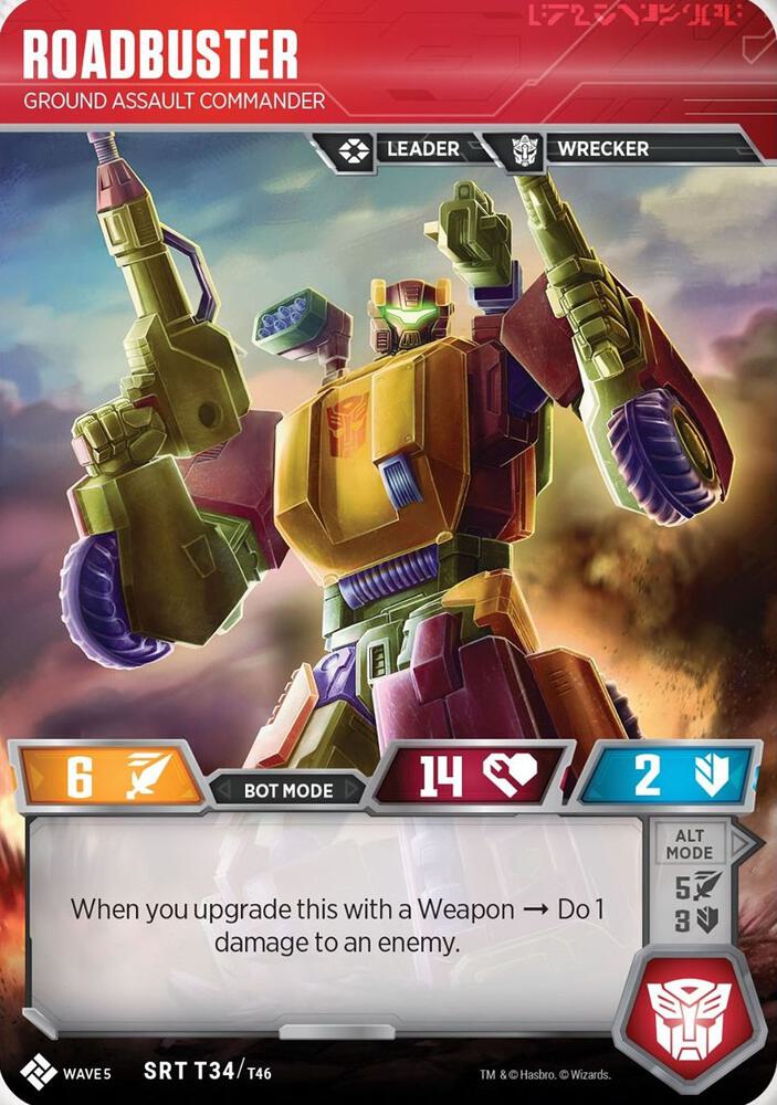 Roadbuster - Ground Assault Commander - Titan Masters Attack - Transformers TCG
