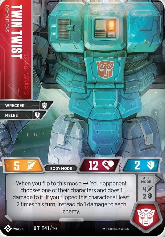 Twin Twist - Demolitions - Titan Masters Attack - Transformers TCG