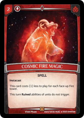 Cosmic Fire Magic - Ascension - Argent Saga TCG - TCGplayer.com